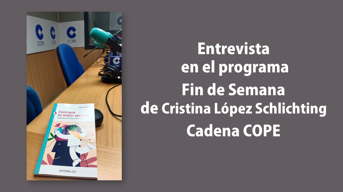 Entrevista en el programa Fin de Semana de Cristina López Schlichting – Jesús Jarque García